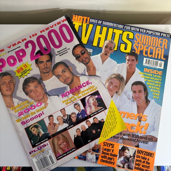 Other | Backstreet Boys Y2k Magazine Lot Of 2 Pop 200 Tv Hits Summer ...